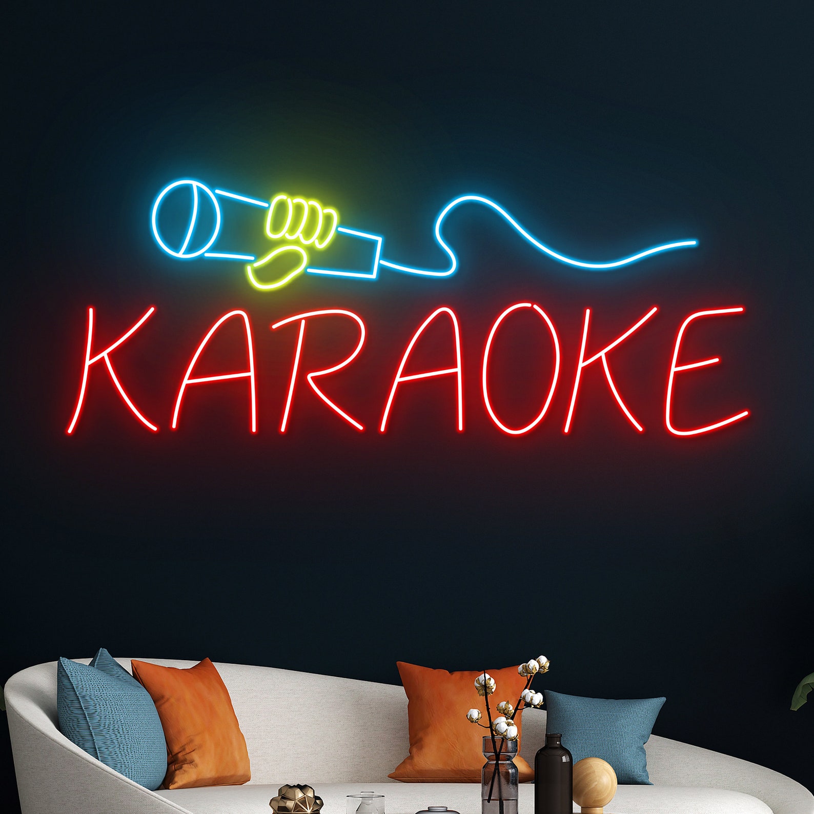 Karaoke Neon Sign, Karaoke Bar Neon Sign, Karaoke Club Neon Sign ...
