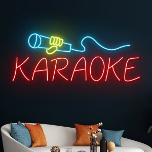 Karaoke Neon Sign, Karaoke Bar Neon Sign, Karaoke Club Neon Sign ...
