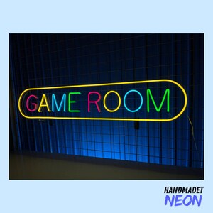 Game Room Neon Sign, Game Room Open Led Sign, Arcade Logo Led Light ...