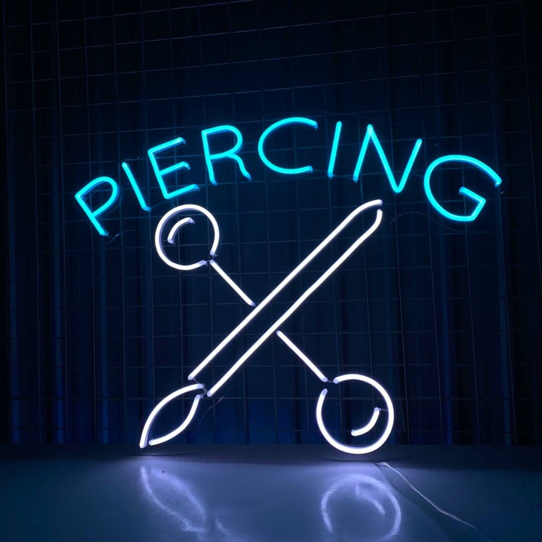 Piercing Neon Light, Piercing Spa Led Sign, Piercing Salon Led Light ...