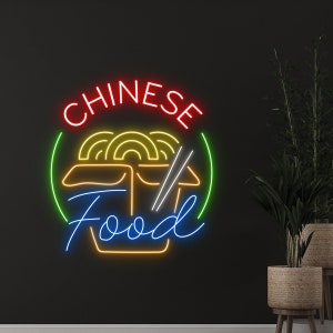 Chinese Food Neon Sign, Food Shop Led Sign, Street Food Led Light ...