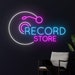 Record Store Led Sign, Recorder Neon Light, Disc Player Neon Sign ...