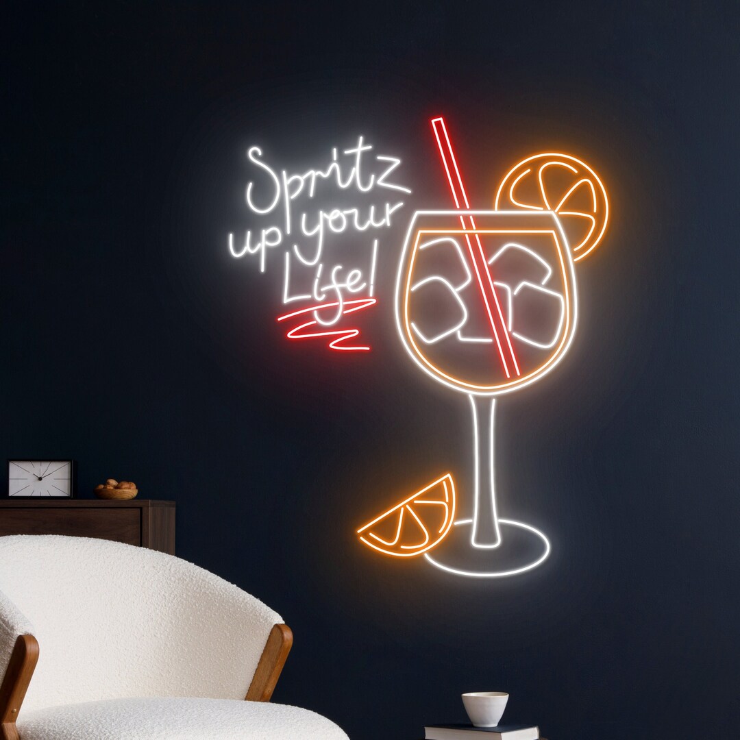 Spritz up Your Life Led Sign, Spritz up Your Life Neon Light, Aperol ...