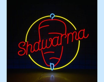 Shawarma Neon Sign, Shawarma Restaurant Neon Light, Shawarma Led Light ...