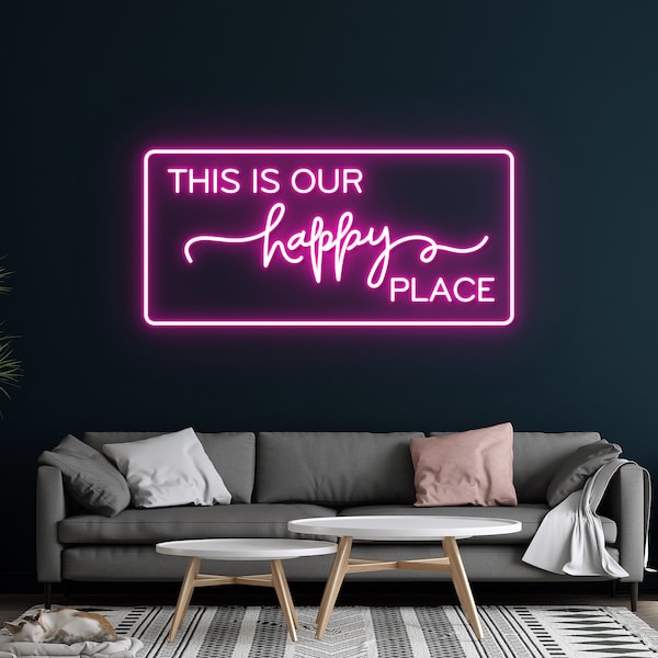 Happy Place Sign - Etsy