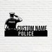 Custom Police Metal Desk Name Plate, Policeman Metal Job Name Plate ...