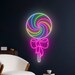 Lollipop Neon Sign, Lollipop Led Sign, Lollipop Candy Neon Light, Candy ...