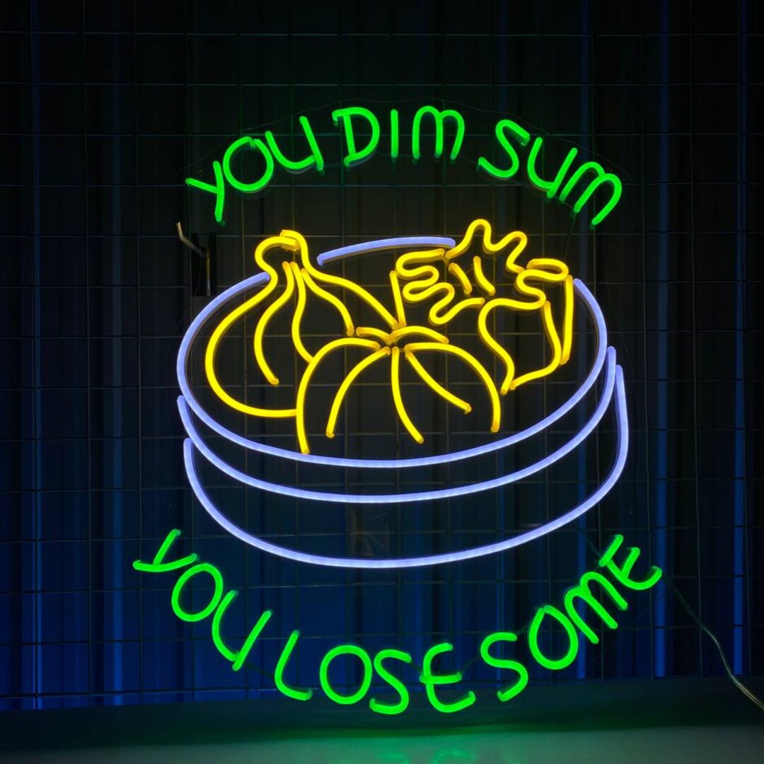 Dim Sum Led Light Restaurant Neon, Dim Sum Led Light, Dim Sum Neon Sign, Chinese Food Neon Light ...