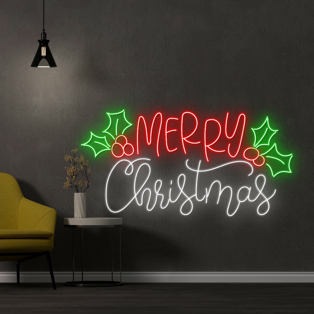 Merry Christmas Neon Sign, Christmas Led Sign, Christmas Neon Lights ...