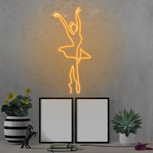 Ballet Dancer Neon Sign, Ballet Dance Neon, Custom LED Neon Sign ...