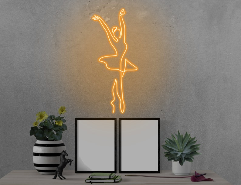 Ballet Dancer Neon Sign Ballet Dance Neon Custom LED Neon - Etsy