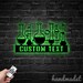 Personalized Chemistry Teacher Metal Wall Sign, School Metal Wall Light ...