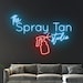 The Spray Tan Studio Led Sign, Spray Tan Neon Light, Spray Tanning Neon ...