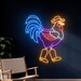 Custom Cowboy Rooster Neon Light Cowboy Chicken Led Light - Etsy