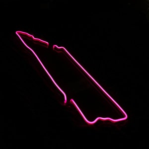 Custom Tennessee Map Neon Led Sign, Personalized Tennessee State Name ...