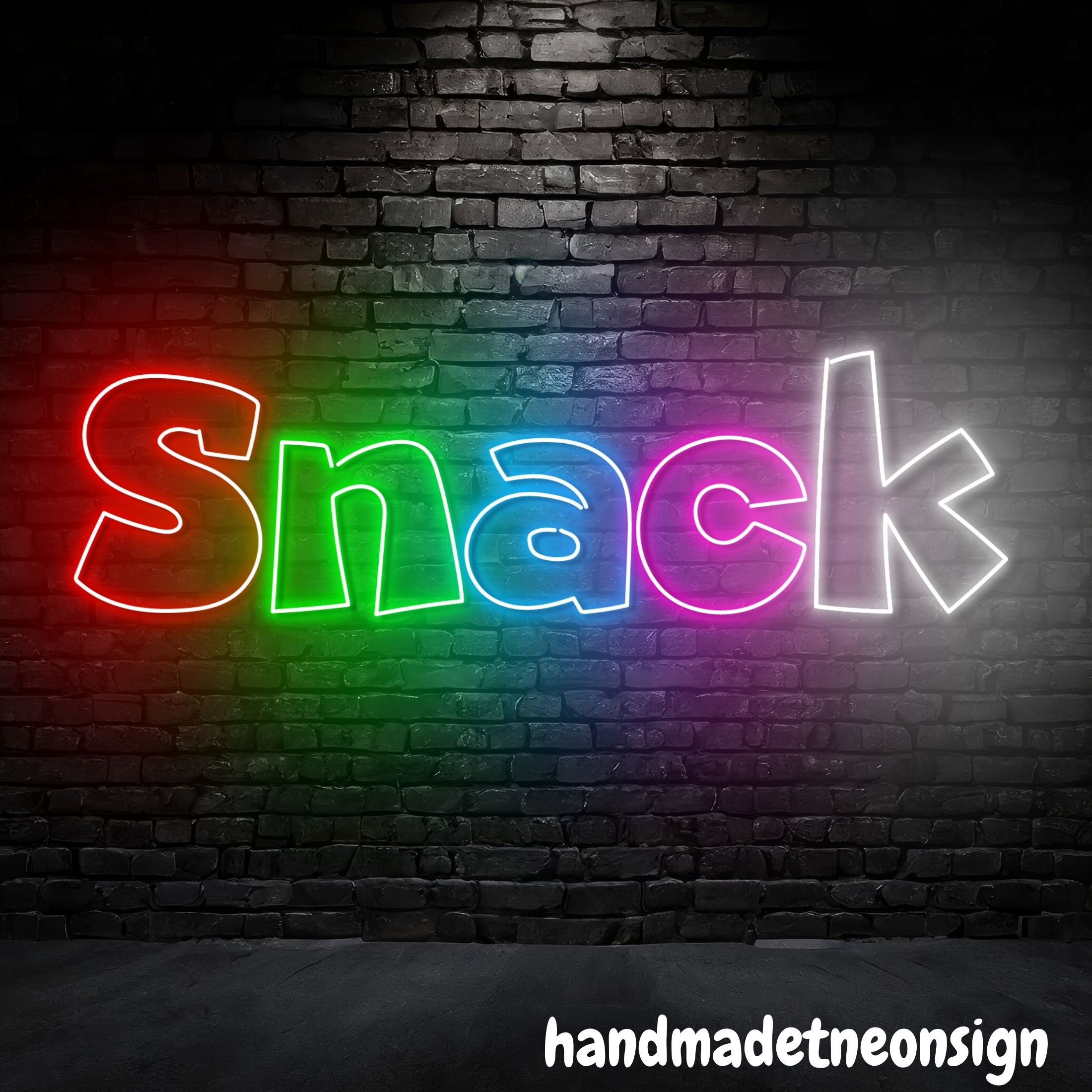Snack Neon Sign, Snack Led Sign, Snack Neon Light, Custom Snack Led ...