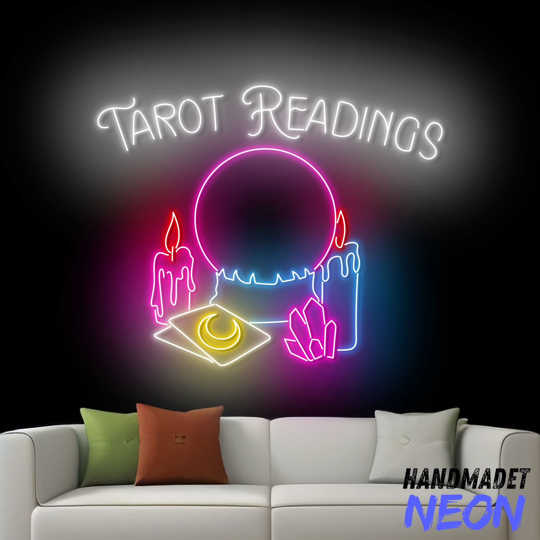 Tarot Readings Neon Sign, Tarot Reader Led Sign, Tarot Psychic Neon ...
