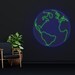 Earth Led Sign, Earth Led Sign, Wall Decor, Planet Neon Sign, Custom ...