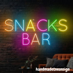 Snack Bar Neon Sign, Snack Led Sign, Snack Neon Light, Snack Led Light ...