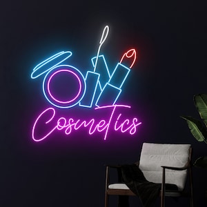 Cosmetics Neon Sign, Cosmetics Neon Light, Beauty Product Led Sign ...