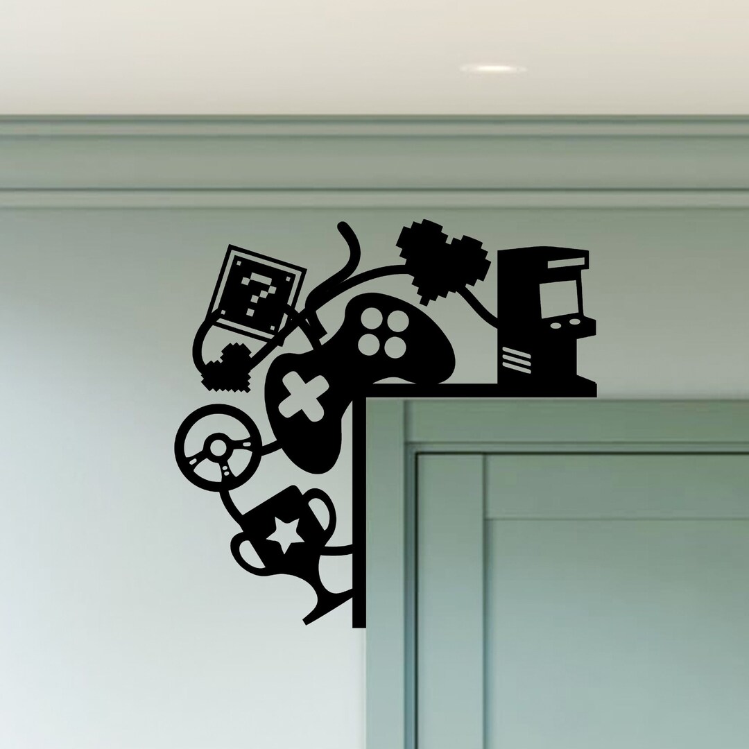 Personalized Game Door Corner Metal Wall Art, Arcade Metal Sign Door ...