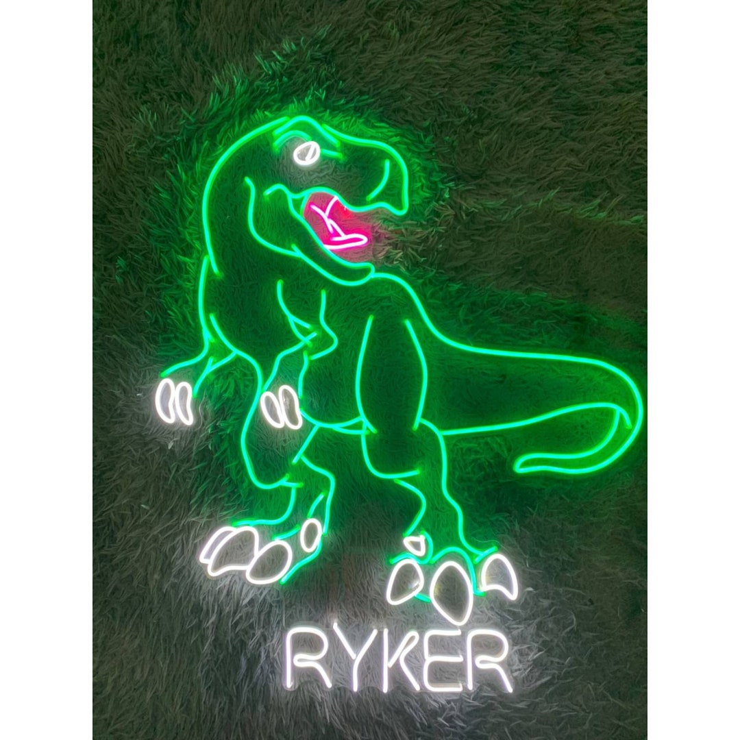 Tyrannosaurus Dinosaur Neon Light, Dinosaur Led Light, Jurassic Park ...