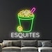 Esquites Neon Sign, Mexico Esquites LED Sign, Mexican Food Restaurant ...