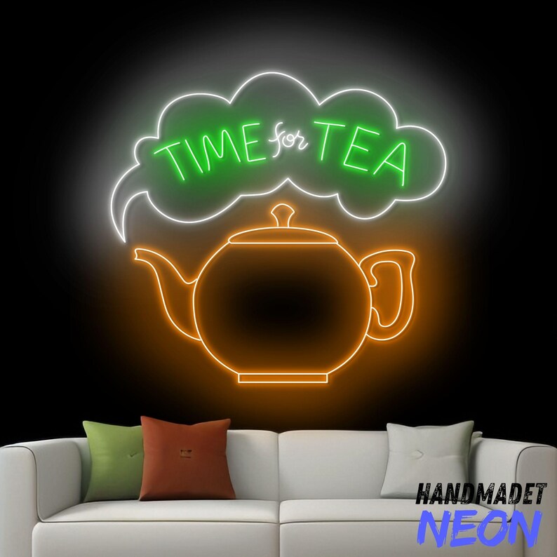 Time for Tea Neon Sign, Tea Time Led Sign, Tea Cup Neon Light, Tea ...
