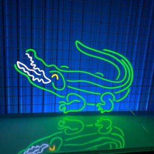 Crocodile Neon Light | Gator Neon Light | Alligator Neon Light | Croc ...