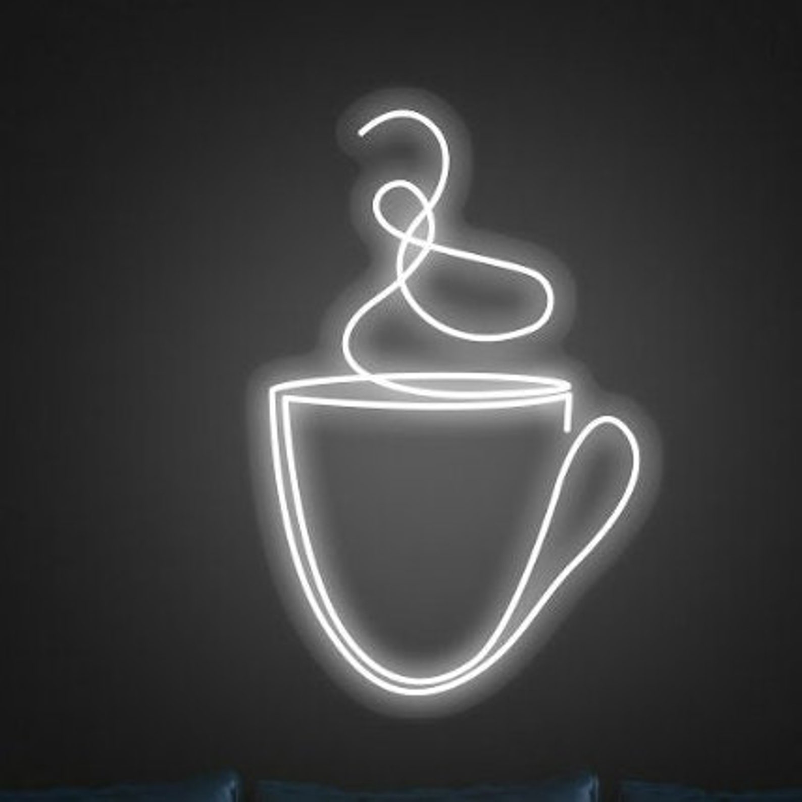 Coffee Cup Neon Sign Cup of Coffee Led Sign Wall Decor - Etsy