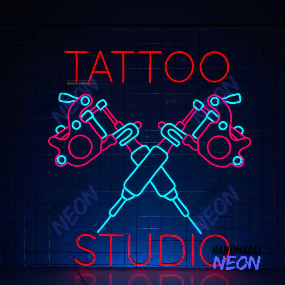 Tattoo Studio Neon Sign, Tattoo Open Led Sign, Tattoo Neon Light ...