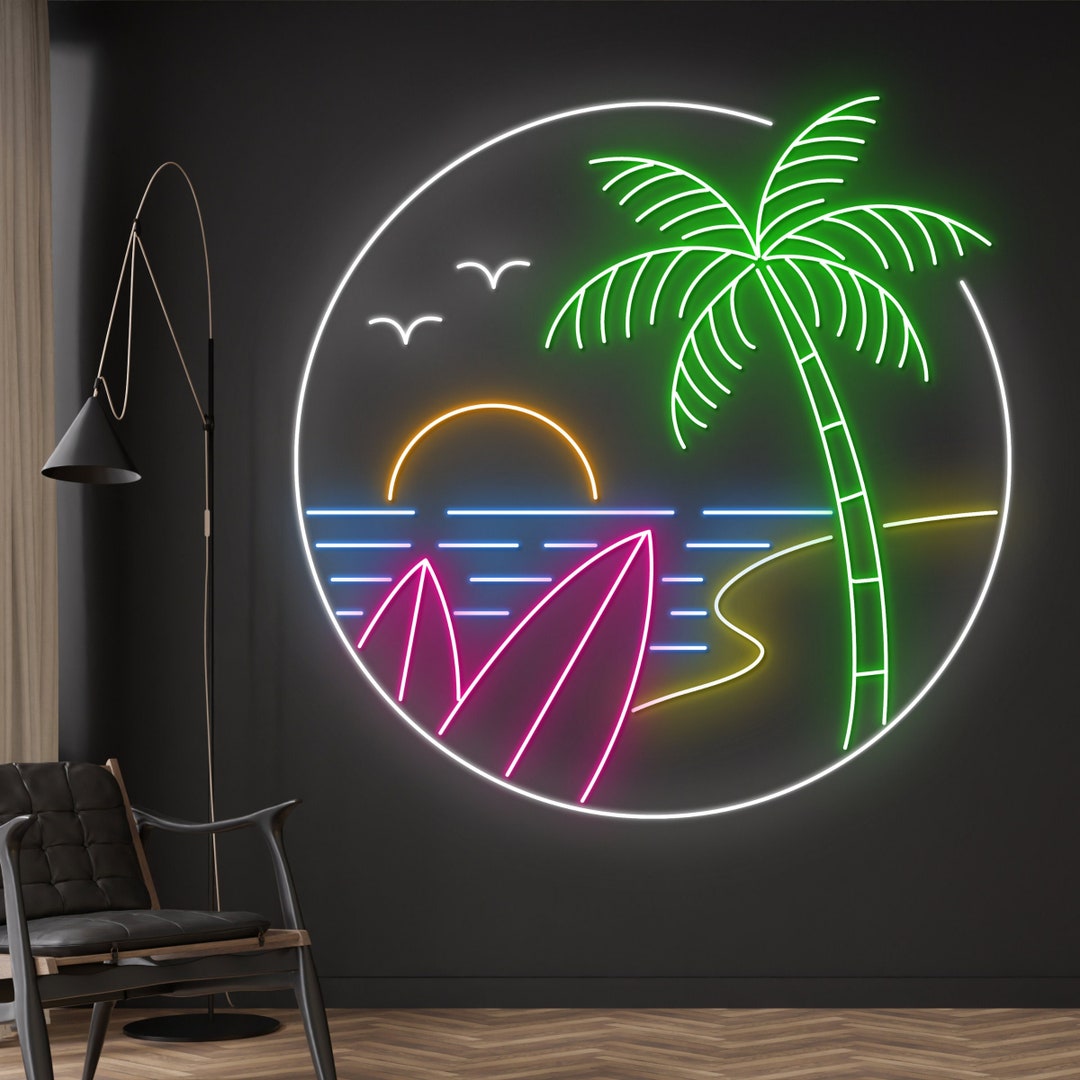 Custom Summer Neon Sign, Summer Chill Led Sign, Summer Vacation Led ...