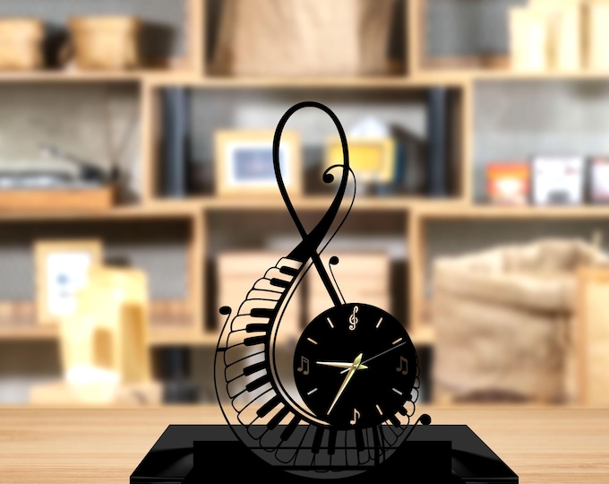 Beautiful Grand Piano Clock Elgin Quartz Beautiful Figural Clock!! - Etsy