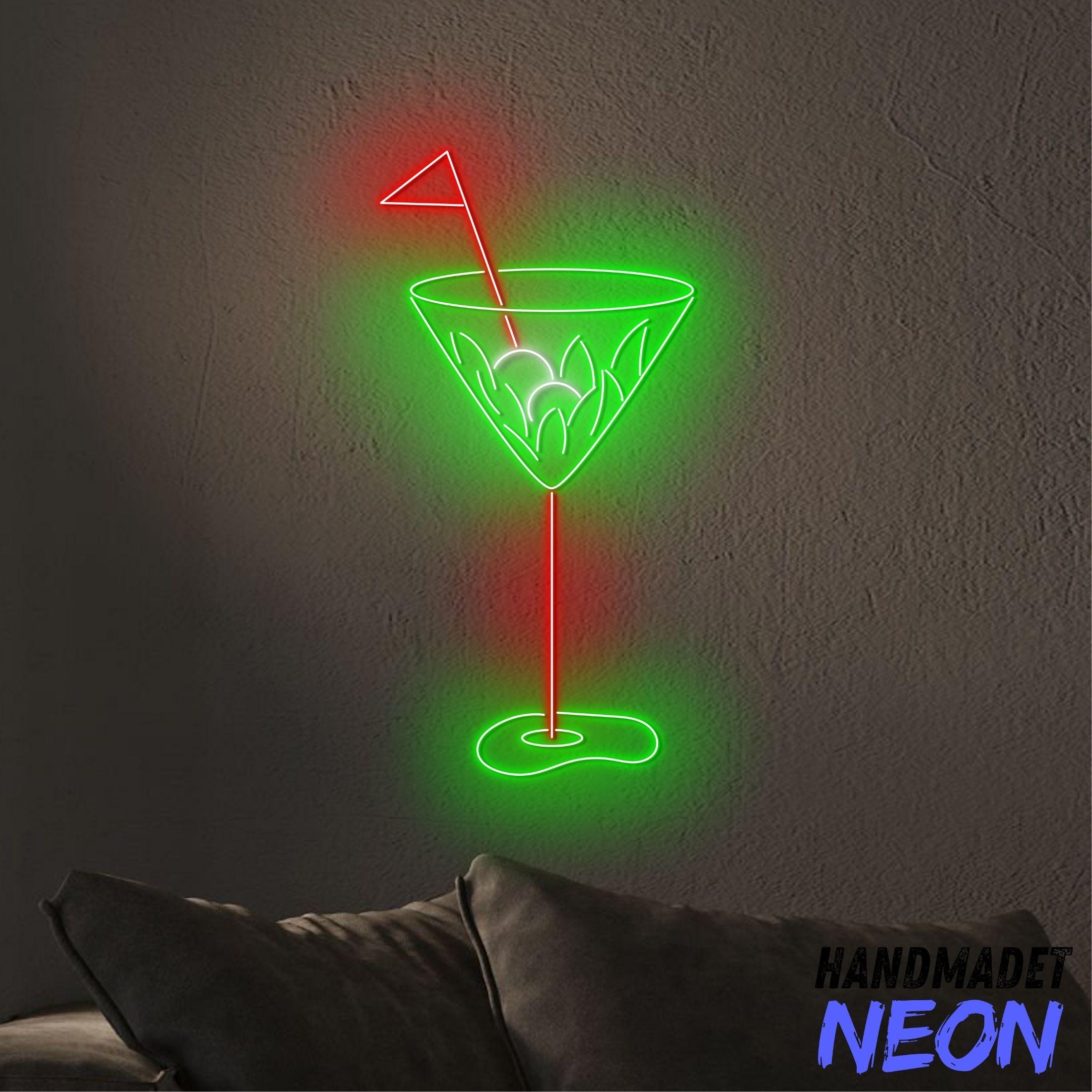 Golf Cocktail Neon Sign, Golf Bar Led Sign, Golf Club Neon Light, Golf ...