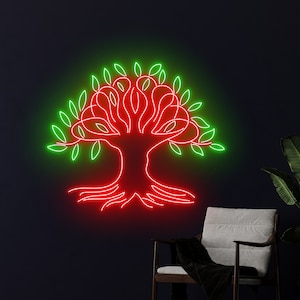 Tree of Life Neon Sign, Tree of Life Led Sign, Tree of Life Led Light ...