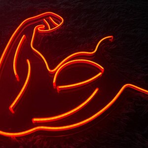 Muscle Neon Sign, Muscle Led Sign, Gym Led Sign, Custom Neon Sign ...