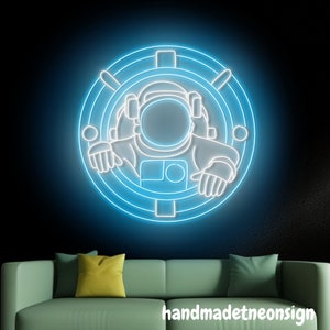 Astronaut Neon Sign, Spaceship Window Led Sign, Astronaut Neon Light ...