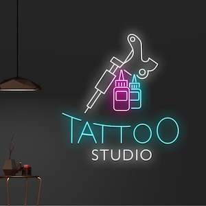 Custom Tattoo Studio Neon Light, Tattoo Shop Led Sign, Ink Tattoo Salon ...