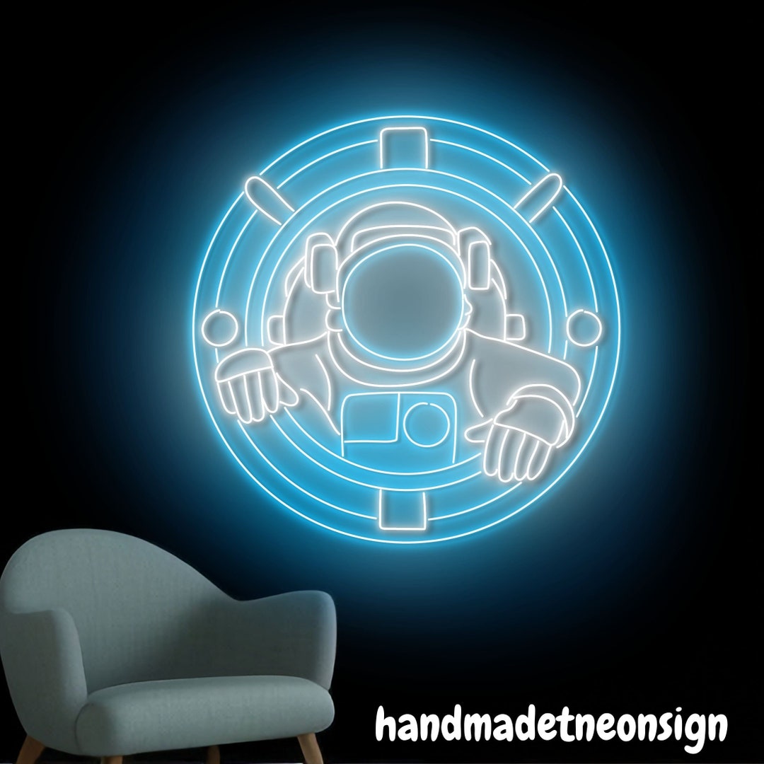 Astronaut Neon Sign, Spaceship Window Led Sign, Astronaut Neon Light ...