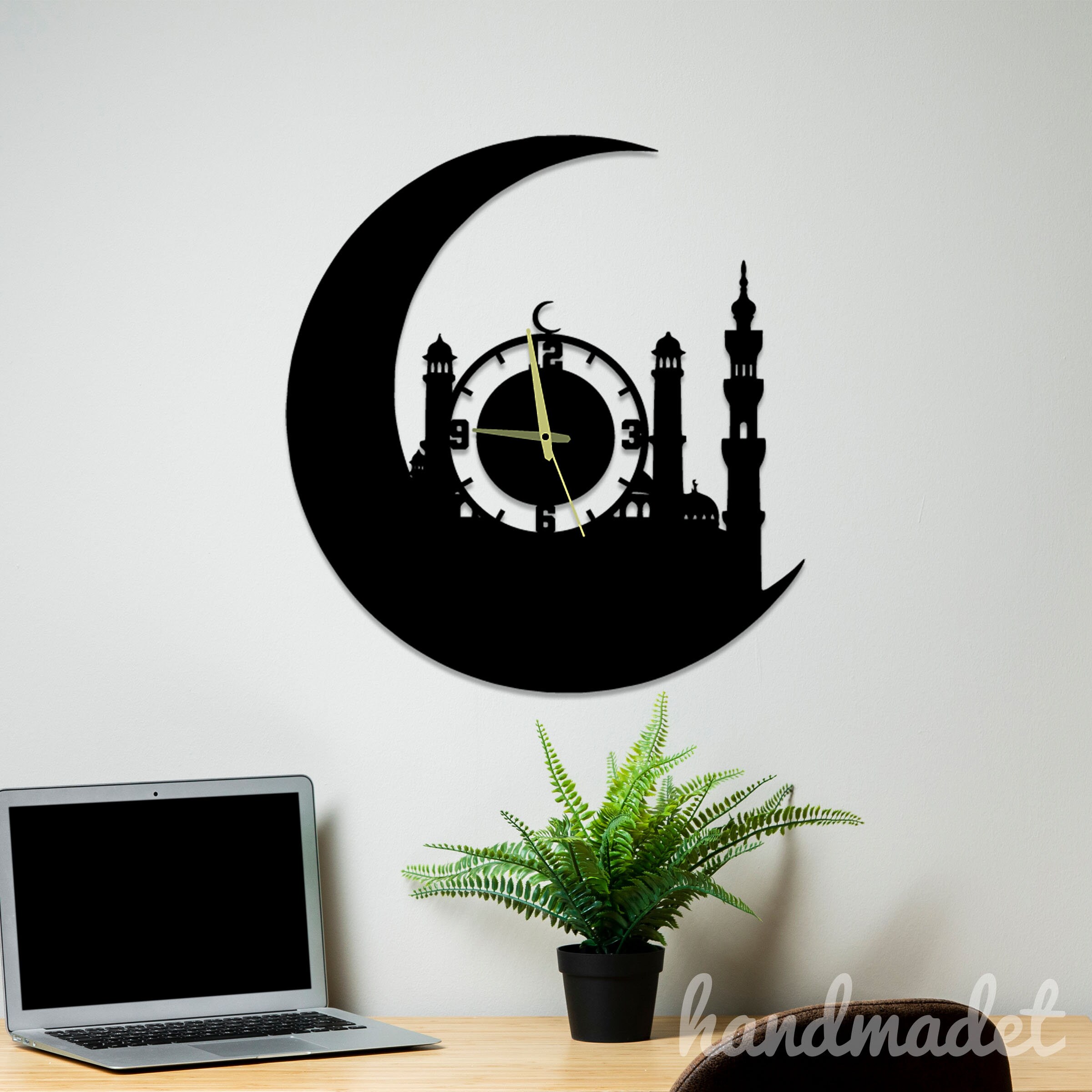Islamic Mosque Wall Clock Unique, Islamic Mosque Round Wall Clock ...