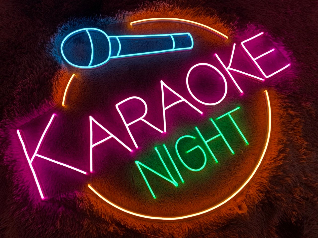 Karaoke Night Led Sign, Karaoke Night Neon Sign, Wall Decor, Karaoke ...