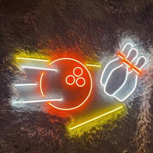 Bowling Neon Sign, Bowling Led Sign, Custom Neon Sign, Best Gifts ...