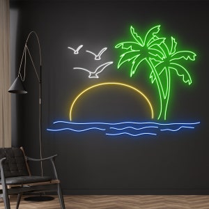 Custom Summer Sunset Neon Sign, Summer Sunrise Led Sign, Summer ...