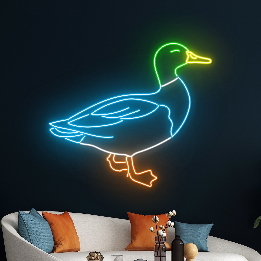 Mallard Duck Neon Light, Mallard Duck Led Light, Duck Led Sign, Duck ...