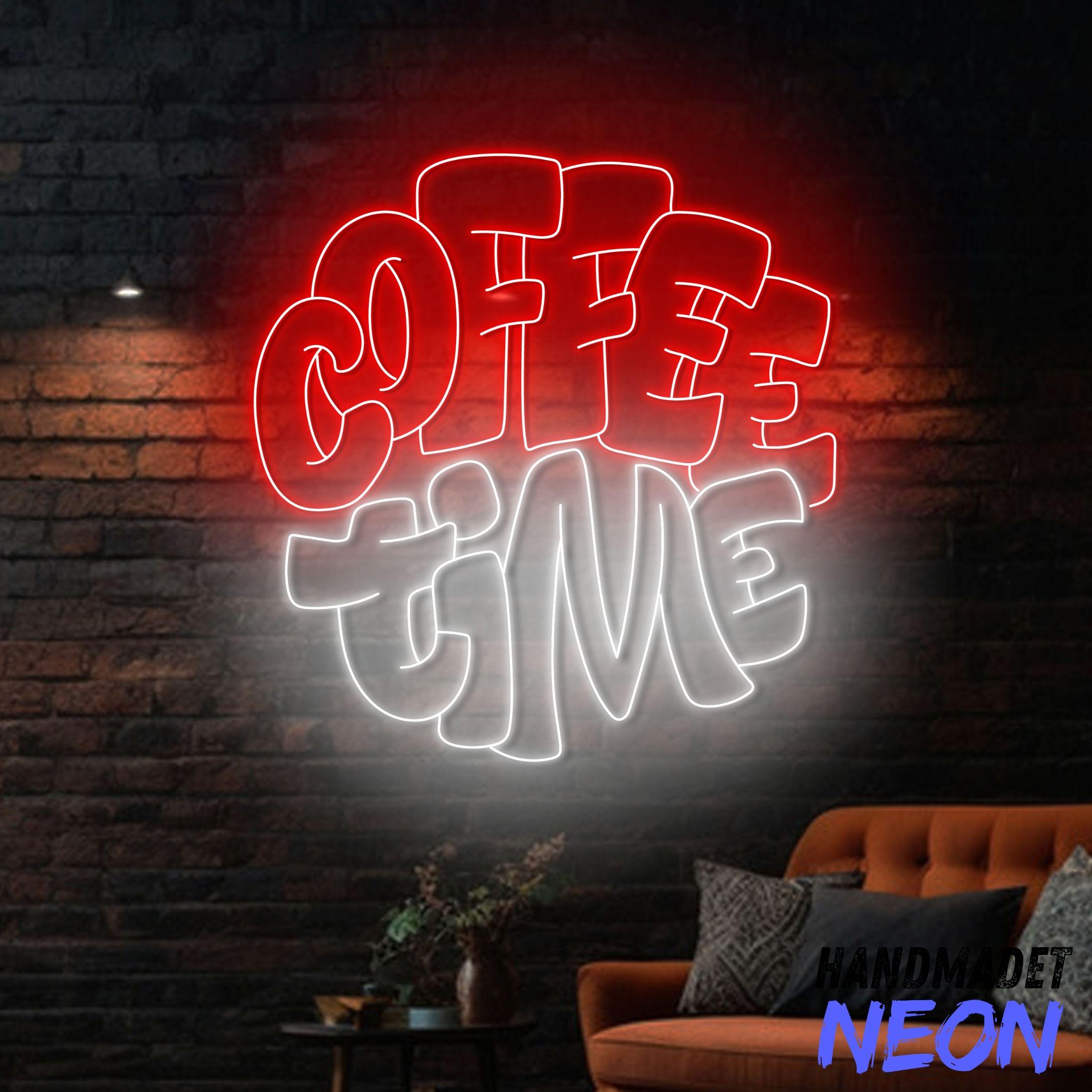 Coffee Time Neon Sign, Coffee Led Sign, Coffee Time Neon Light, Coffee ...