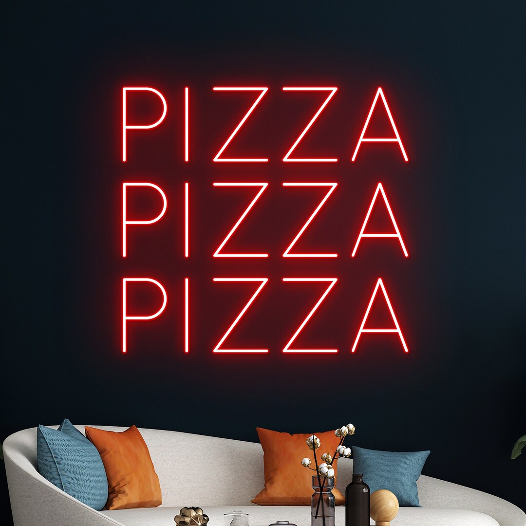 Pizza Neon Sign, Pizza Neon Light, Pizza Led Light, Pizza Slice Led ...