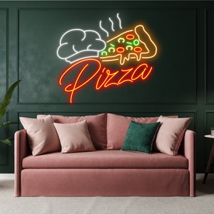 Pizza Led Sign, Pizza Slice Led Sign, Wall Decor, Shop Neon Sign ...