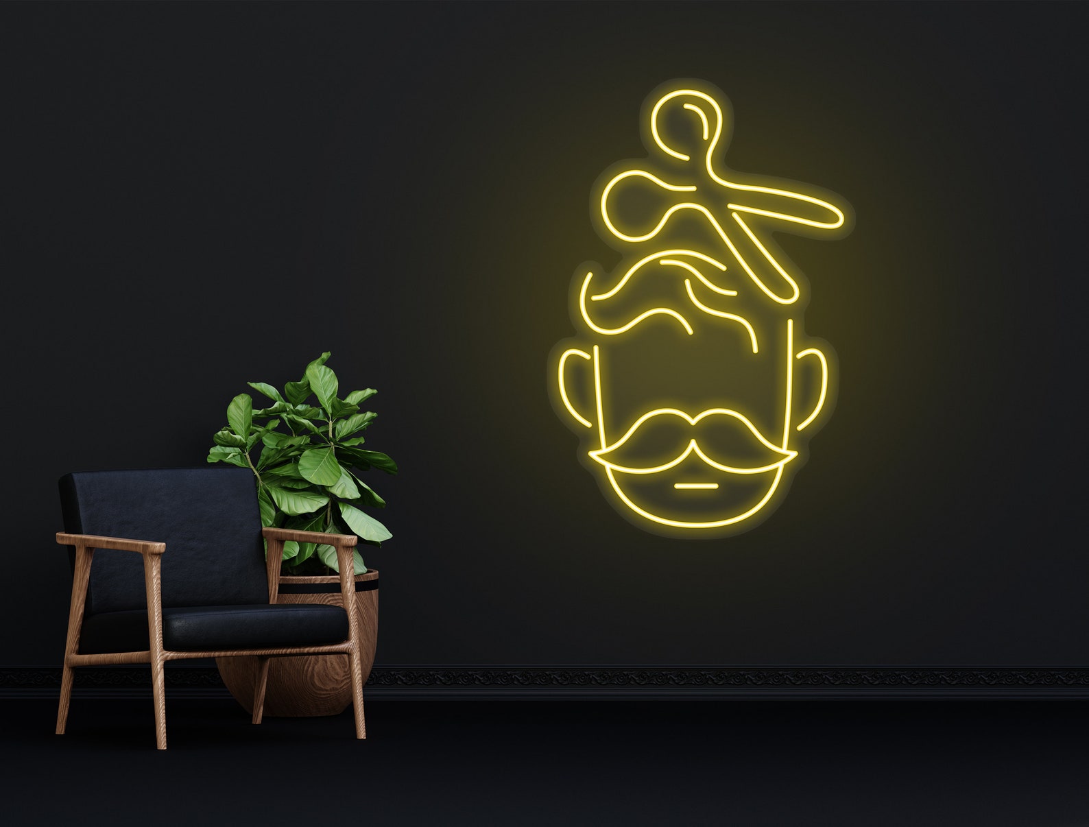 Barber Shop Led Sign Barber Neon Sign Wall Decor Decor Led - Etsy