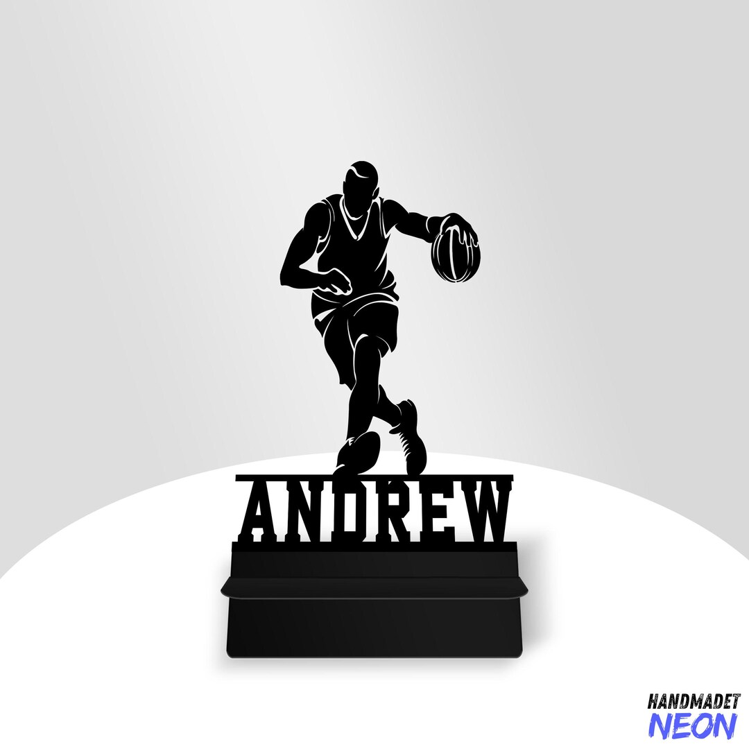 Custom Man Basketball Phone Stand, Basketball Phone Holder, Sport ...