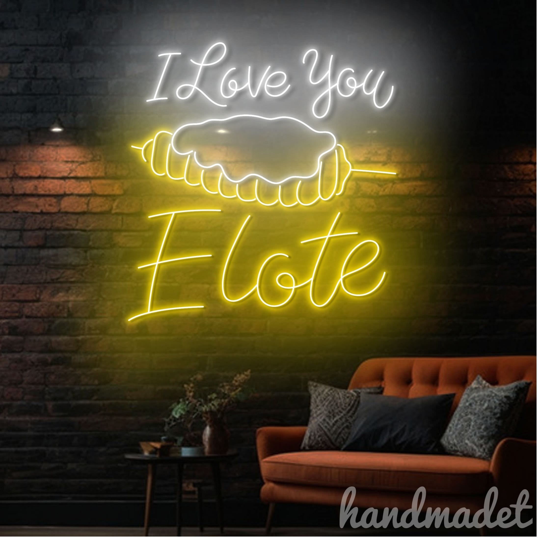 I Love You Elote Neon Sign, Elote Led Sign, Elote Led Light, Elote Neon ...